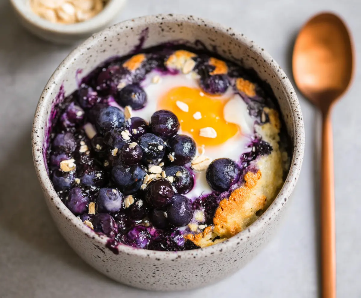 Delicious Baked Blueberry Cottage Cheese Breakfast Bowls