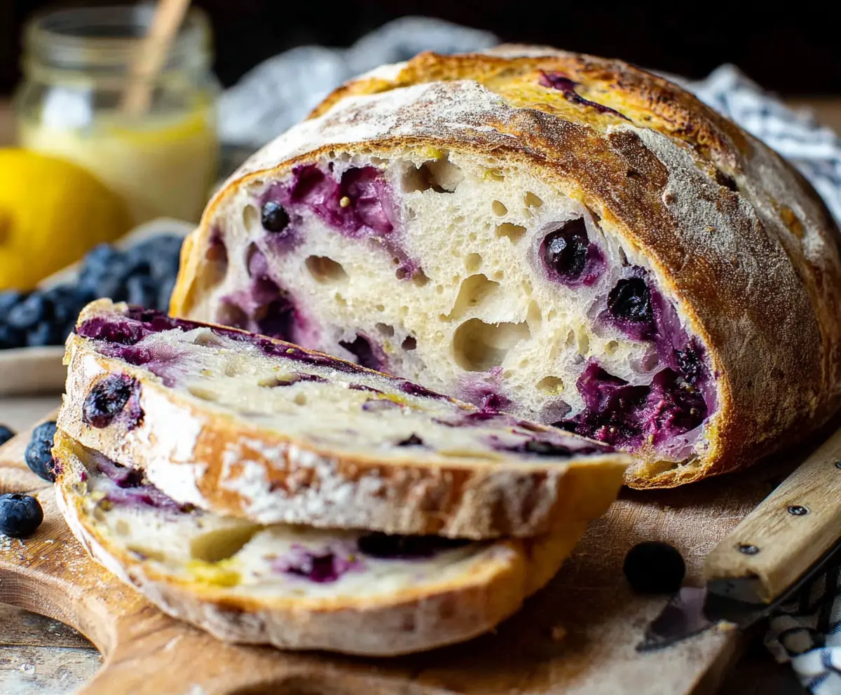 Blueberry Lemon Sourdough Bread Recipe | Delicious & Easy