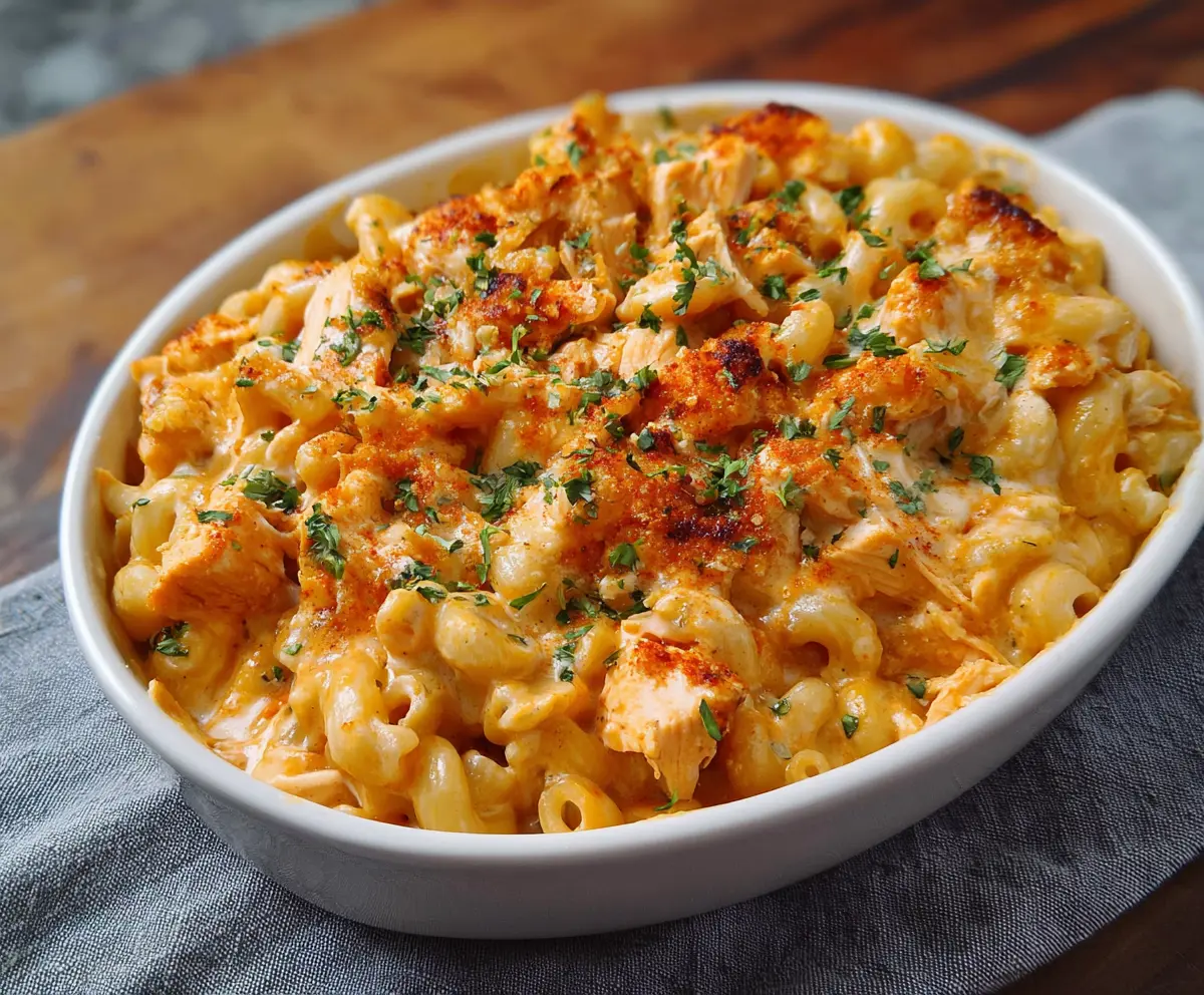 Delicious Buffalo Chicken Mac and Cheese Recipe