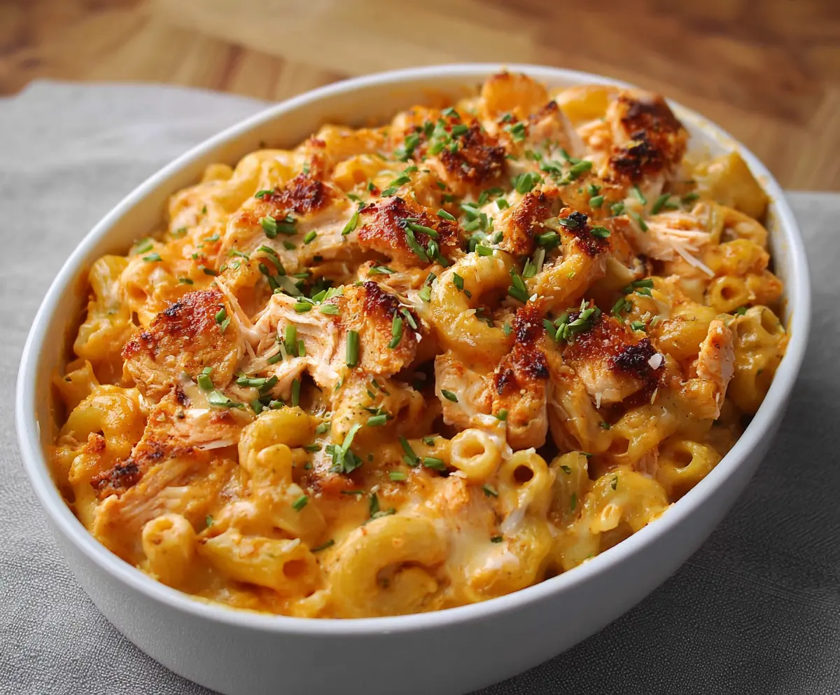 Delicious Buffalo Chicken Mac and Cheese Recipe