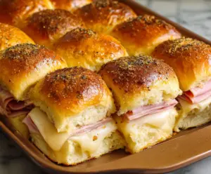 Ham & Cheese Hawaiian Roll Sliders Recipe
