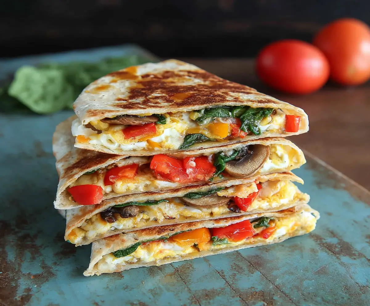 Veggie Breakfast Quesadilla Recipe | Delicious & Easy
