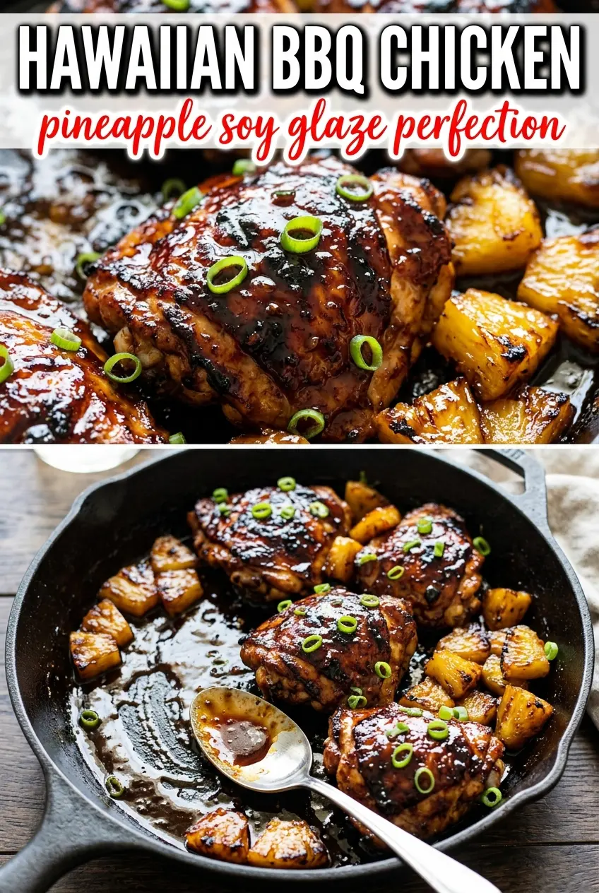 Hawaiian BBQ Chicken (Pineapple-Soy Glaze)